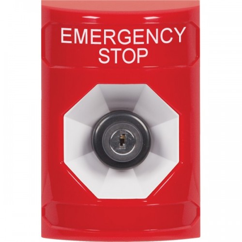 SS2001ES-EN STI Red No Cover Turn-to-Reset Stopper Station with ...