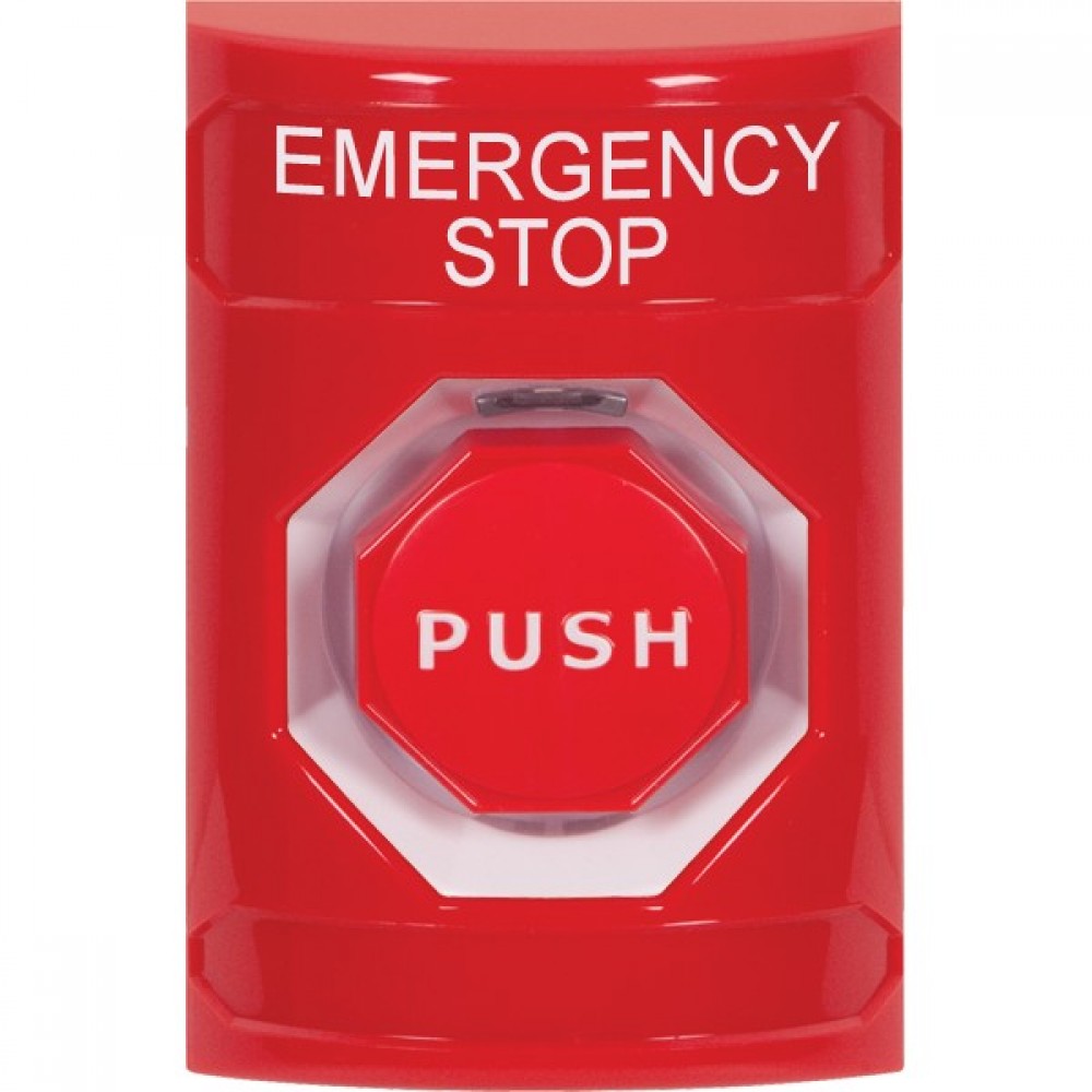 SS2005ES-EN STI Red No Cover Momentary (Illuminated) Stopper Station ...