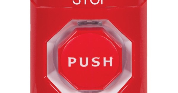 SS2005ES-EN STI Red No Cover Momentary (Illuminated) Stopper Station ...