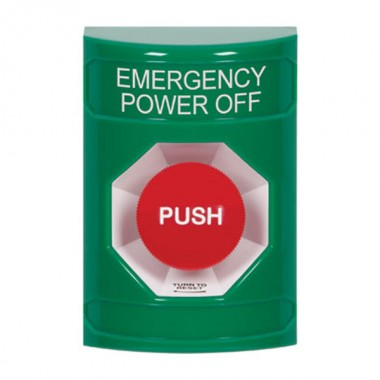 SS2271PO-EN STI Yellow Indoor/Outdoor Surface Turn-to-Reset Stopper ...