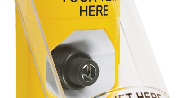 SS22A3ZA-EN STI Yellow Indoor Flush/Surface w/ Horn Key-to-Activate ...
