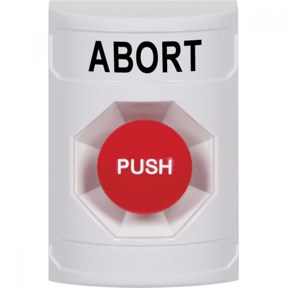 SS2304AB-EN STI White No Cover Momentary Stopper Station with ABORT ...