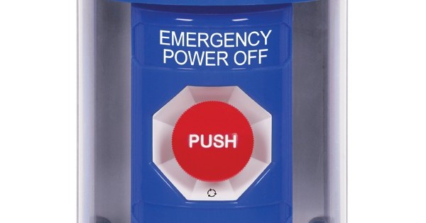 SS2471PO-EN STI Blue Indoor/Outdoor Surface Turn-to-Reset Stopper ...