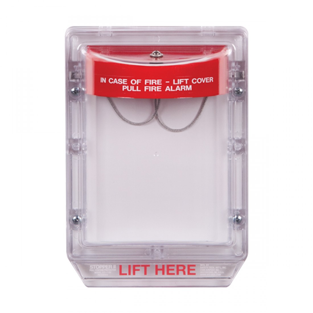 STI-1200 STI Stopper II without Horn - Flush Mount - Red Fire Label