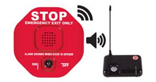 STI-6400WIR4 STI Wireless Exit Stopper Multifunction Door Alarm with ...