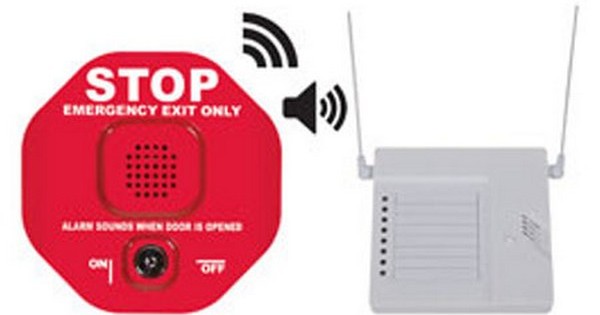 STI-6400WIR8 STI Wireless Exit Stopper Multifunction Door Alarm