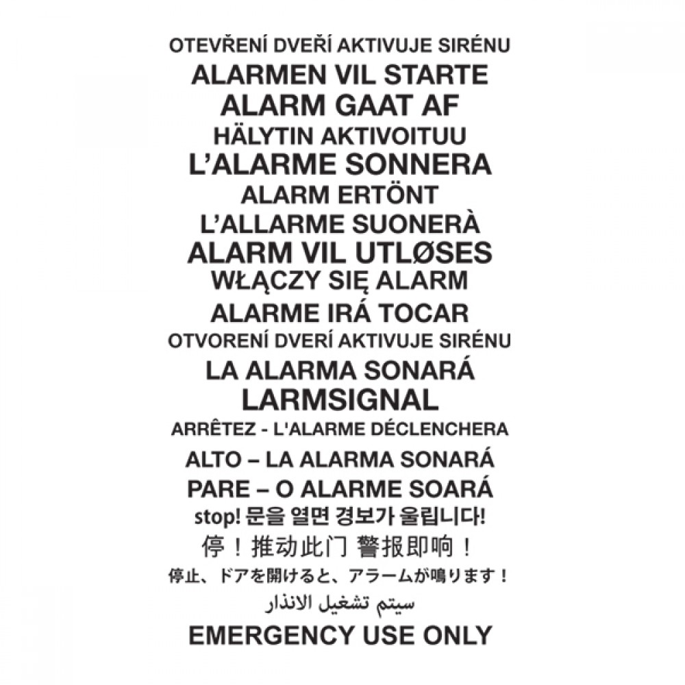 STI-6400 STI Exit Stopper Multifunction Door Alarm - Red