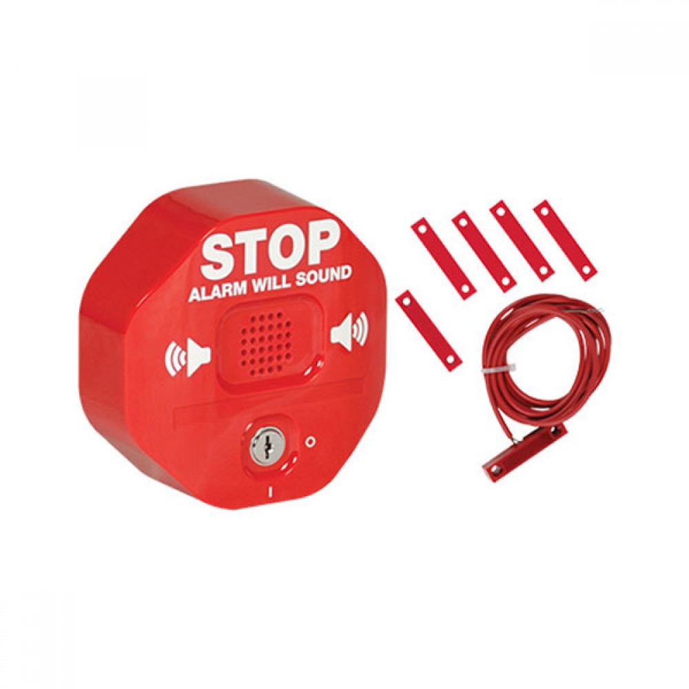 STI-6402 STI Exit Stopper Multifunction Door Alarm for Double Door - Red